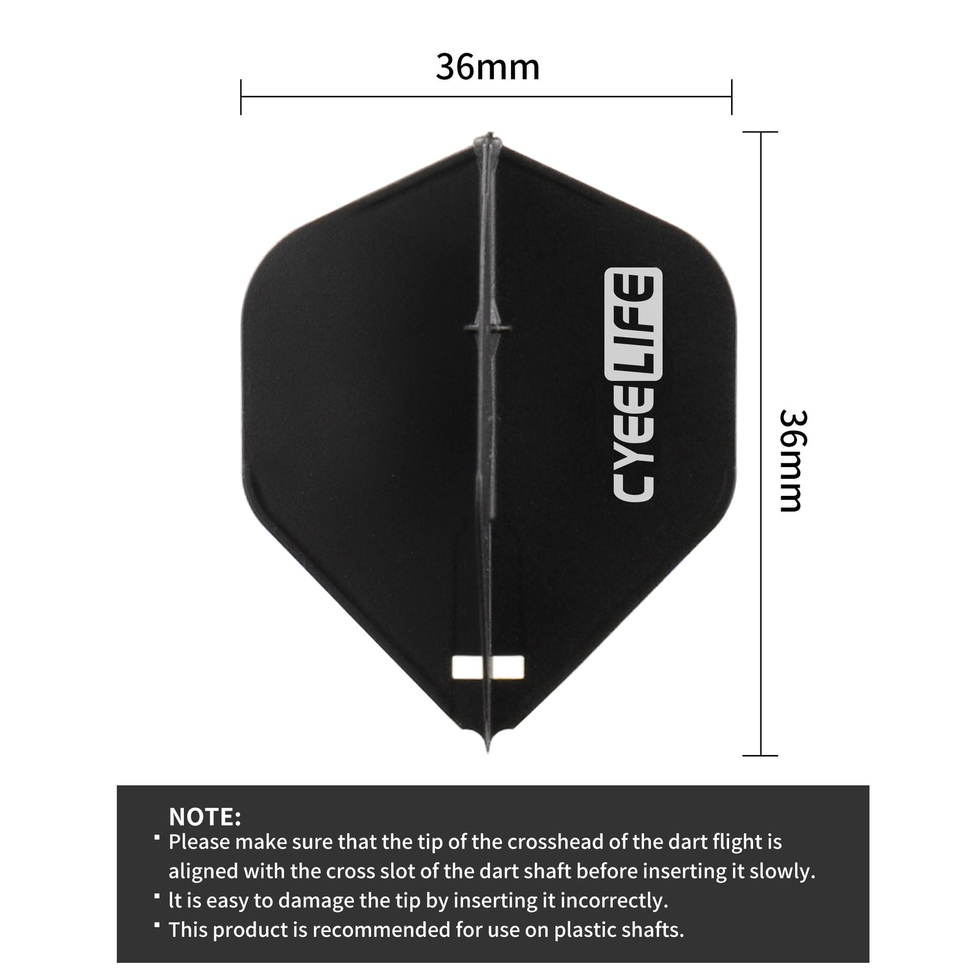 CF04 Plastic Molded Dart Flights 6pcs+12 metal o rings,Black/White/Blu ...